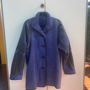 Betty David | Jackets & Coats | Betty David Custom Blue Painted ...